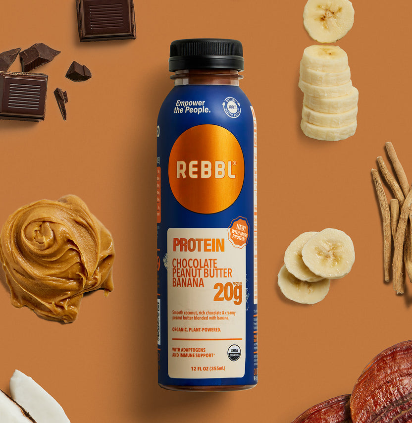 20g Chocolate Peanut Butter Banana Protein Shake – REBBL, Inc.
